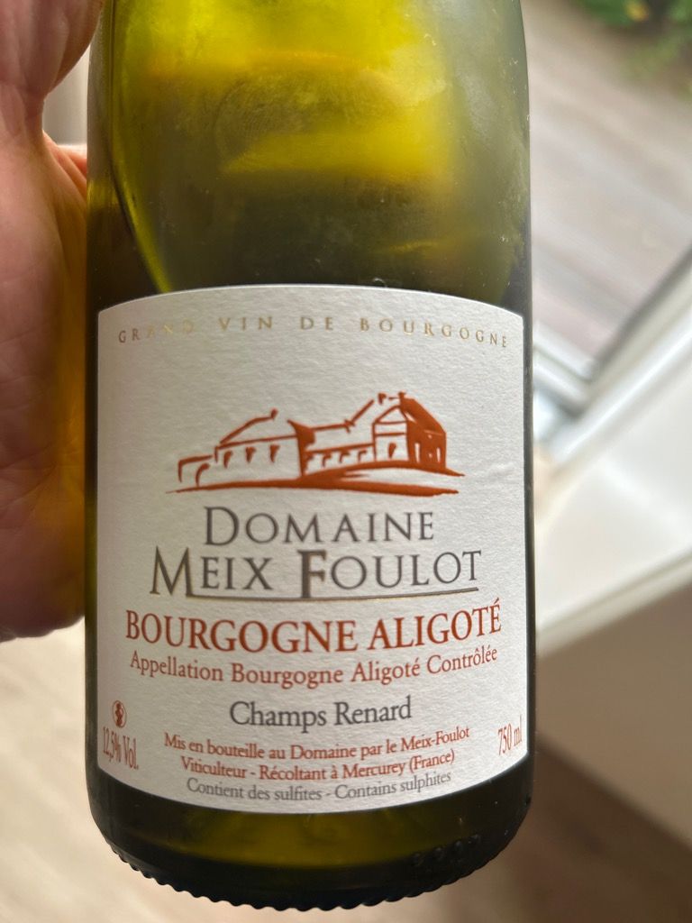 2023 Domaine du Meix-Foulot Bourgogne-Aligoté Champ Renard, France ...