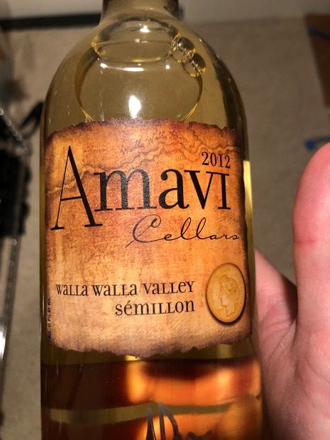 2012 Amavi Cellars Sémillon, USA, Washington, Columbia Valley, Walla ...