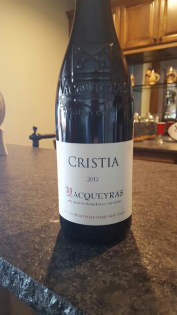 2013 Domaine de Cristia Vacqueyras Cristia Collection, France, Rhône ...