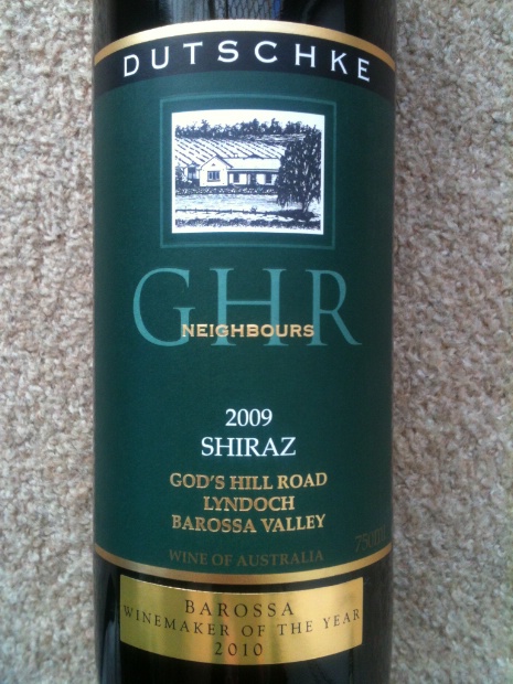 2020 Dutschke Shiraz God's Hill Road, Australia, South Australia, Barossa, Barossa Valley ...