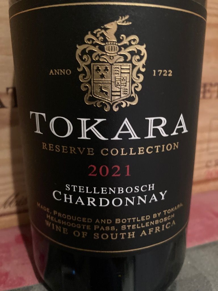 2021 Tokara Chardonnay Reserve Collection, South Africa, Coastal Region ...