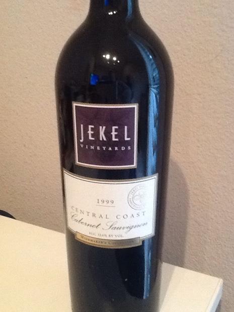 1999 Jekel Vineyards Cabernet Sauvignon, USA, California, Central Coast ...