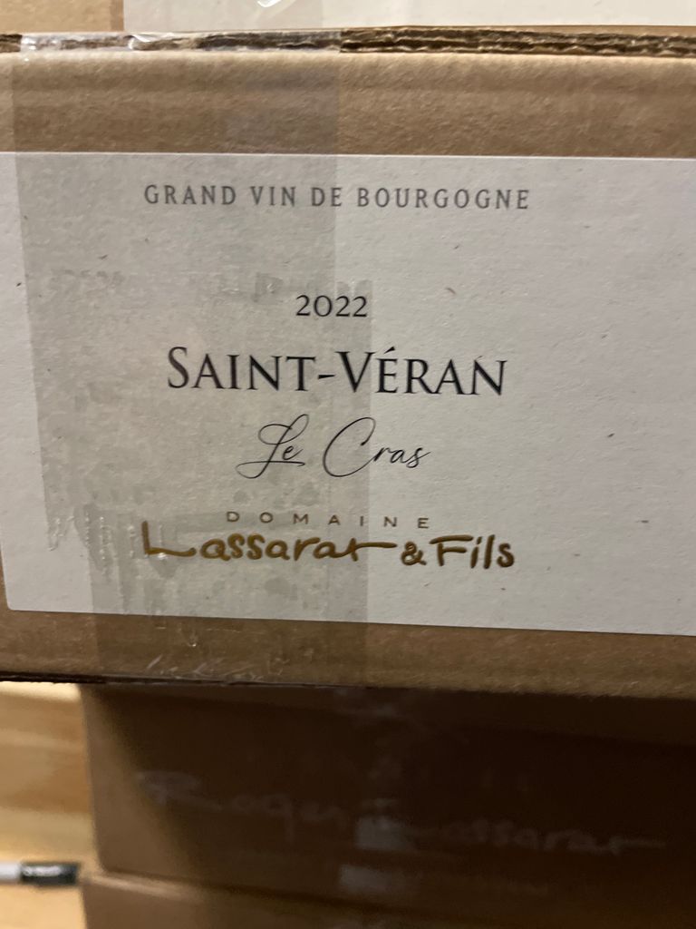 2022 Roger Lassarat Saint Véran Les Cras Vieilles Vignes, France ...