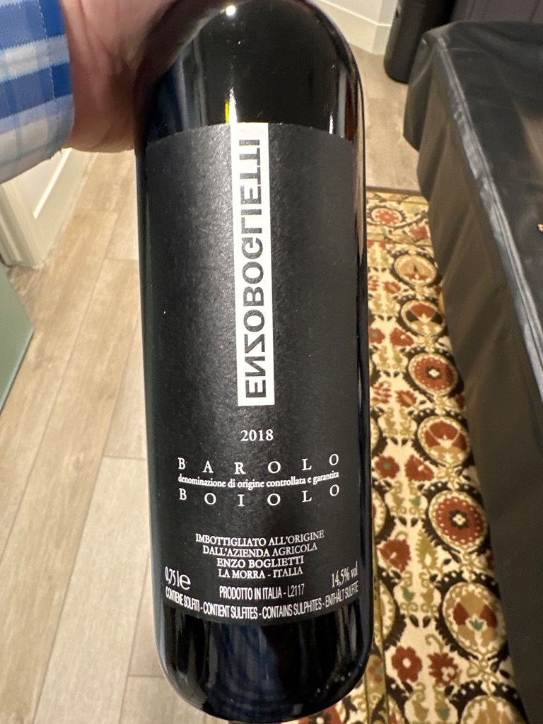 2018 Enzo Boglietti Barolo Boiolo, Italy, Piedmont, Langhe, Barolo ...