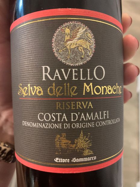 2015 Ettore Sammarco Costa d'Amalfi Ravello Selva delle Monache Riserva ...
