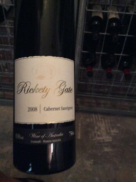 2008 Rickety Gate Reserve Cabernet Sauvignon, Australia, Western ...