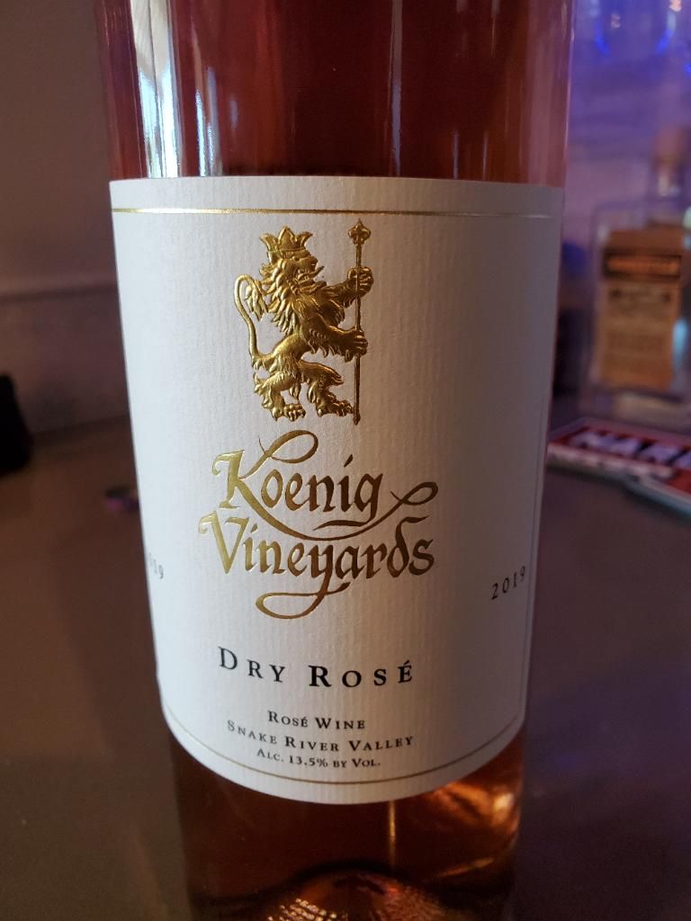 2019 Koenig Vineyards Dry Rosé, USA, Idaho, Snake River Valley ...