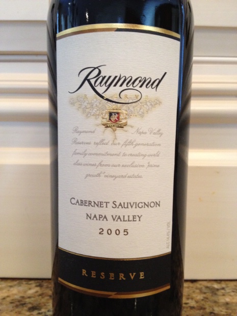 2005 Raymond Vineyard & Cellar Cabernet Sauvignon Reserve, USA ...