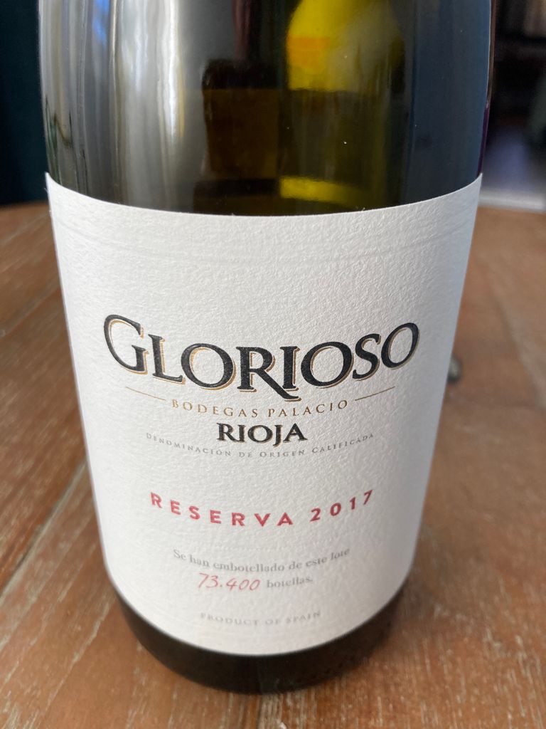 2017 Bodegas Palacio Rioja Glorioso Reserva, Spain, La Rioja, Rioja ...