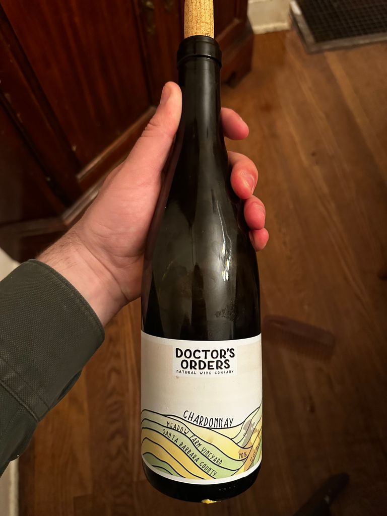 2016 Doctor's Orders Chardonnay Meadow Farm Vineyard, USA, California ...