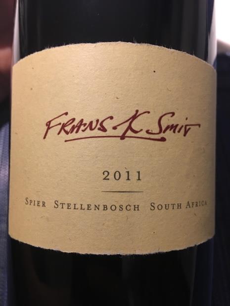 2011 Spier Frans K Smit, South Africa, Coastal Region, Stellenbosch ...