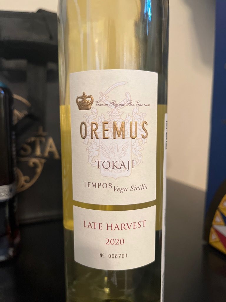 2022 Oremus Tokaji Late Harvest, Hungary, Tokaji - CellarTracker