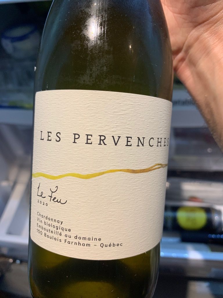 2021 Domaine les Pervenches Chardonnay Le Feu, Canada, Quebec, Eastern ...