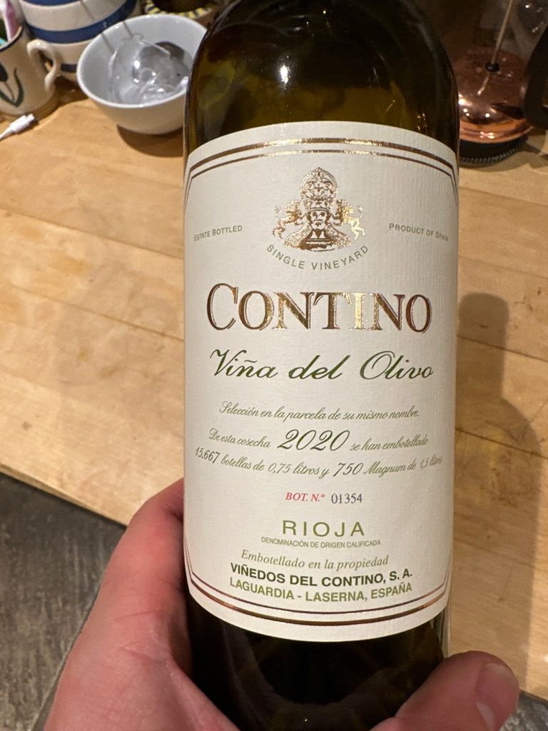 2020 Bodegas y Viñedos del Contino Rioja Viña del Olivo, Spain, La ...