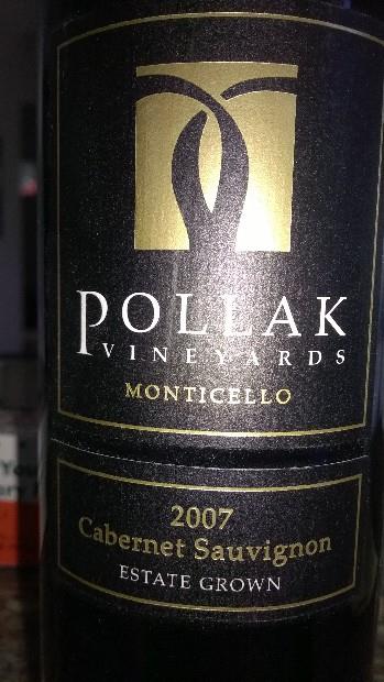 2019 Pollak Vineyards Cabernet Sauvignon, USA, Virginia, Central ...