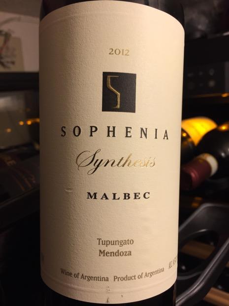 2012 Finca Sophenia Malbec Synthesis, Argentina, Mendoza, Valle de Uco ...