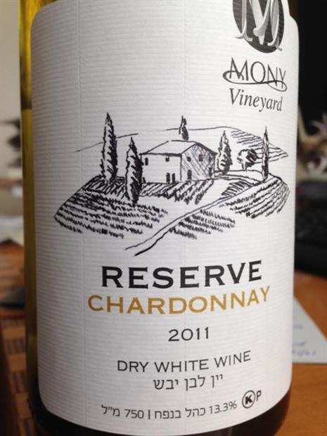 2021 Mony Vineyard Chardonnay Reserve, Israel, Judean Hills - CellarTracker