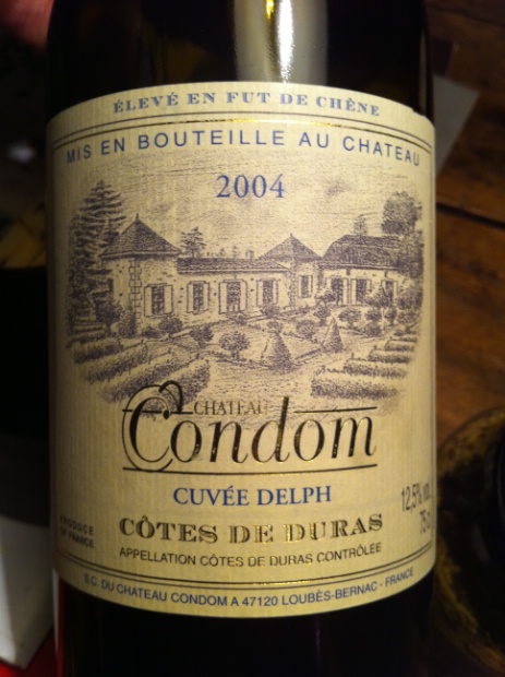 2004 Château Condom Côtes-de-Duras Cuvée Delph, France, Southwest ...
