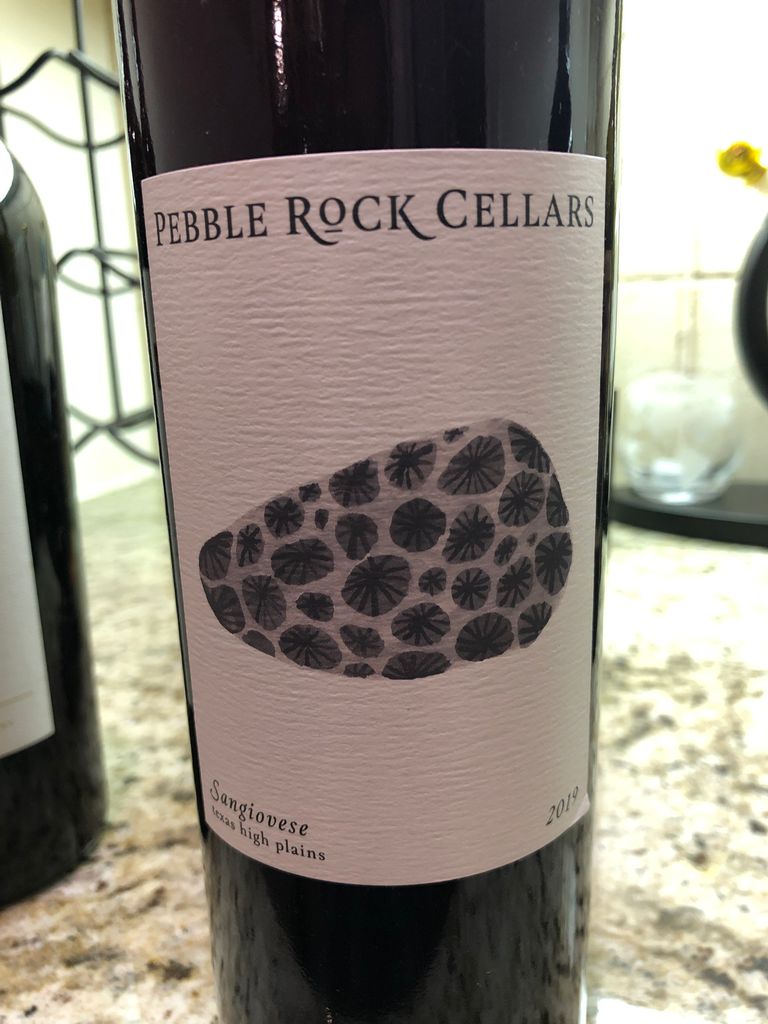 2020 Pebble Rock Cellars Sangiovese, USA, Texas, Texas High Plains ...