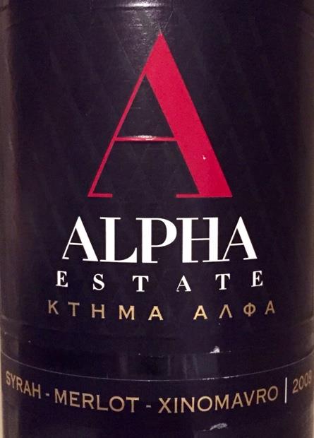 2009 Alpha Estate Syrah Xinomavro Merlot, Greece, Macedonia, Amyndaio ...