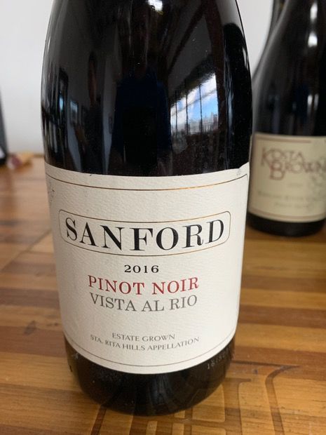 2016 Sanford Pinot Noir Vista al Rio, USA, California, Central Coast ...