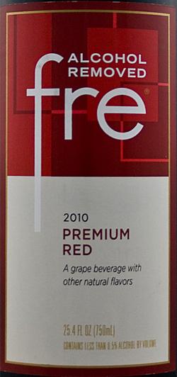2011 Sutter Home Winery Fre Premium Red Non Alcoholic, USA, California ...