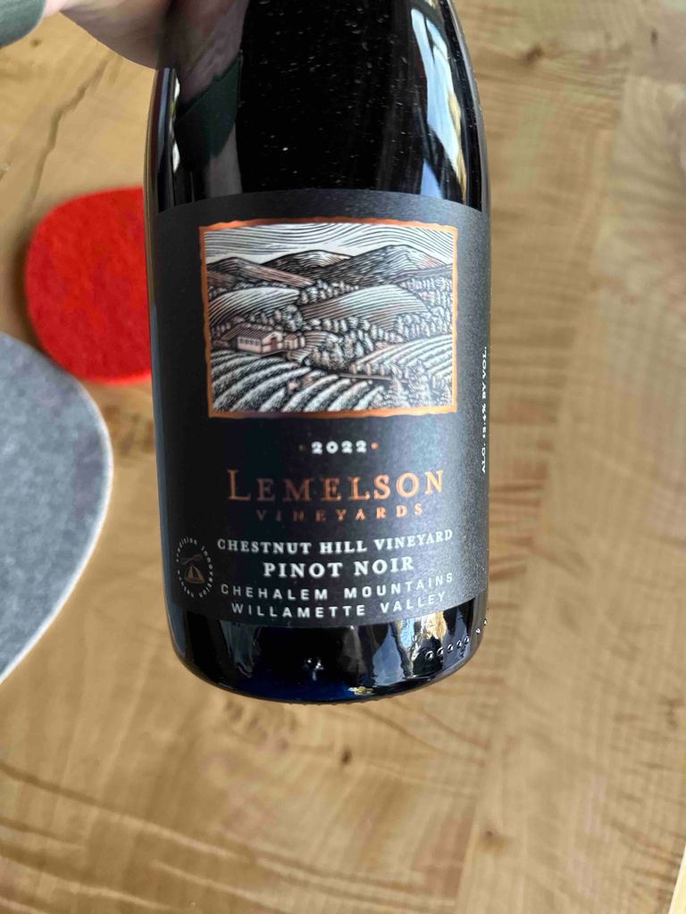 2022 Lemelson Vineyards Pinot Noir Black Label Chestnut Hill, USA ...