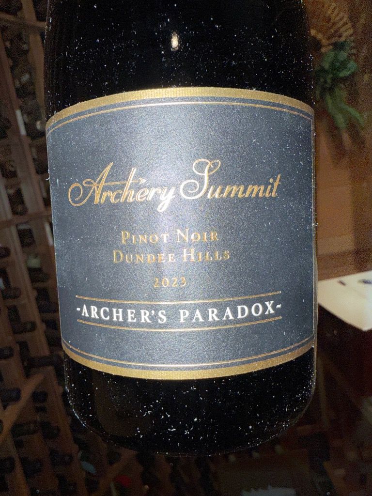 2023 Archery Summit Pinot Noir Archer's Paradox, USA, Oregon ...