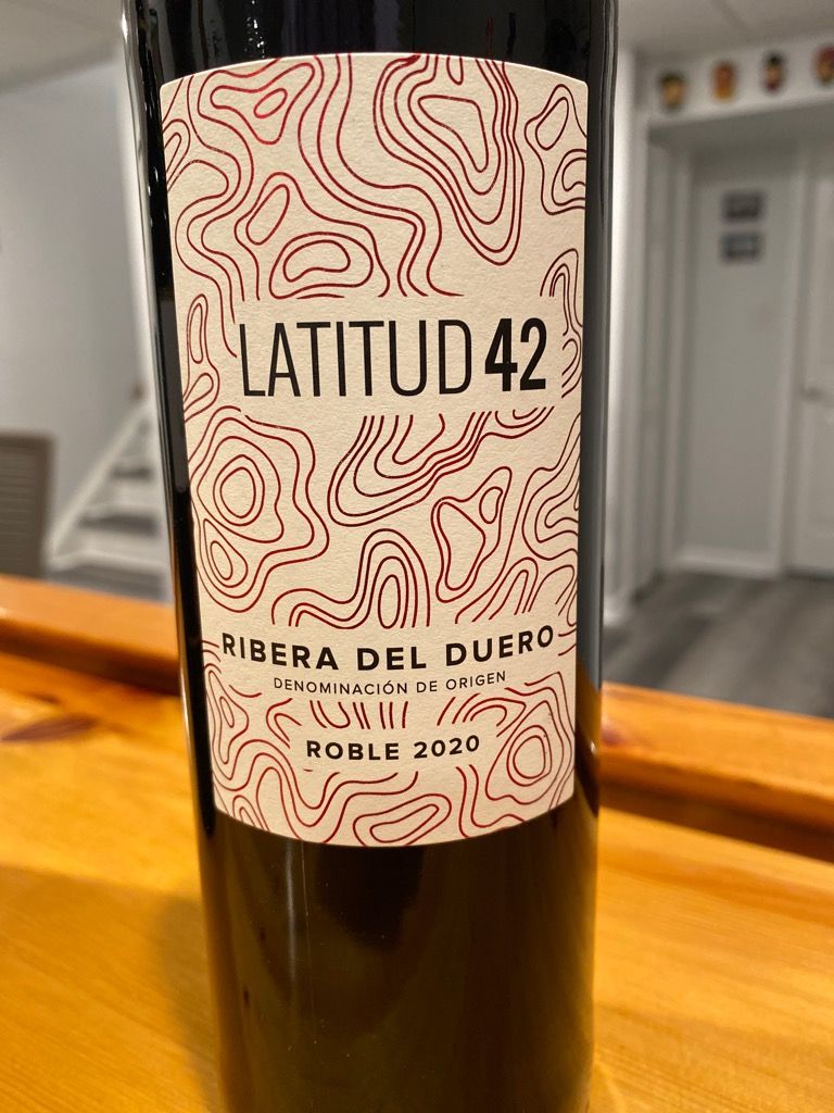 2022 Latitud 42 Ribera del Duero Roble, Spain, Castilla y León, Ribera ...
