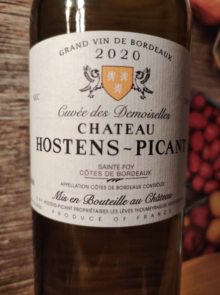 2018 Château Hostens-Picant Blanc, France, Bordeaux, Entre-Deux-Mers ...