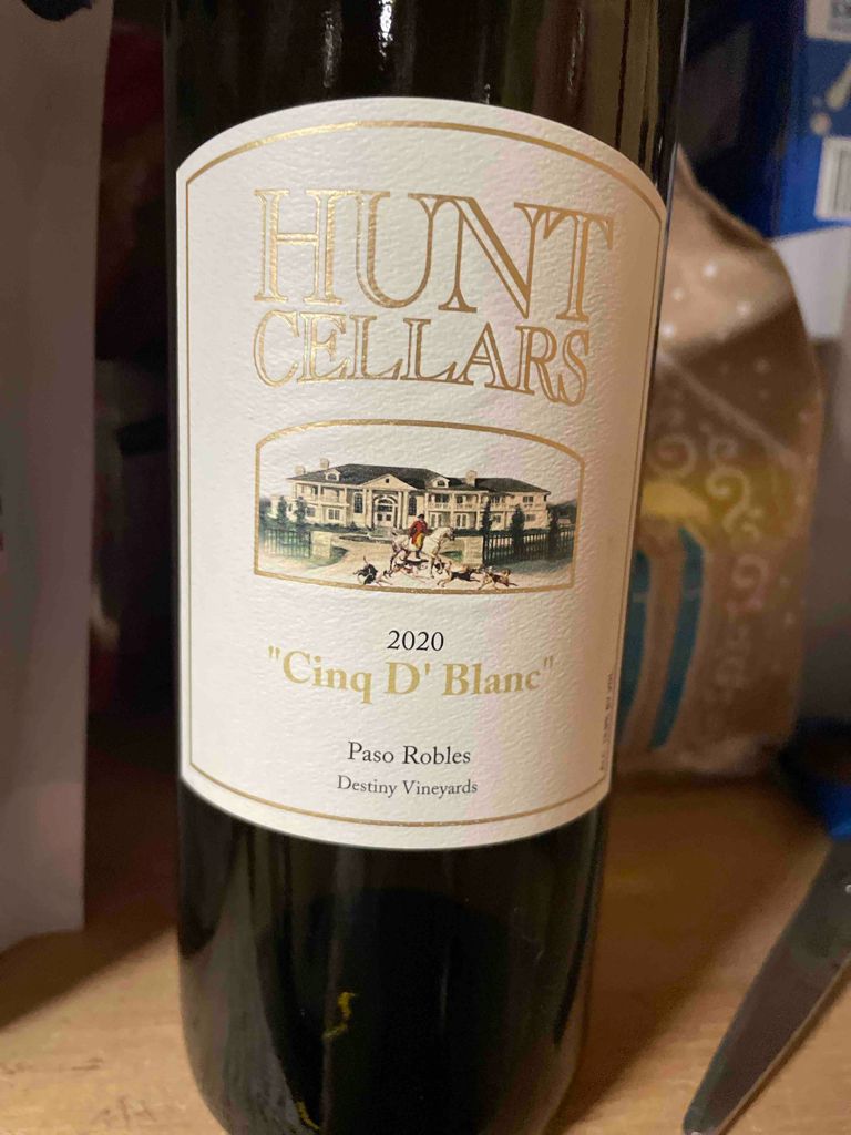 2020 Hunt Cellars Cinq D'Blanc Destiny Vineyards, USA, California ...