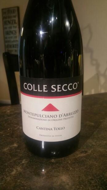 2013 Cantina Tollo Montepulciano d'Abruzzo Colle Secco, Italy, Abruzzi ...