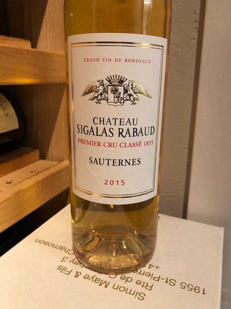 2015 Château Sigalas Rabaud, France, Bordeaux, Sauternais, Sauternes ...
