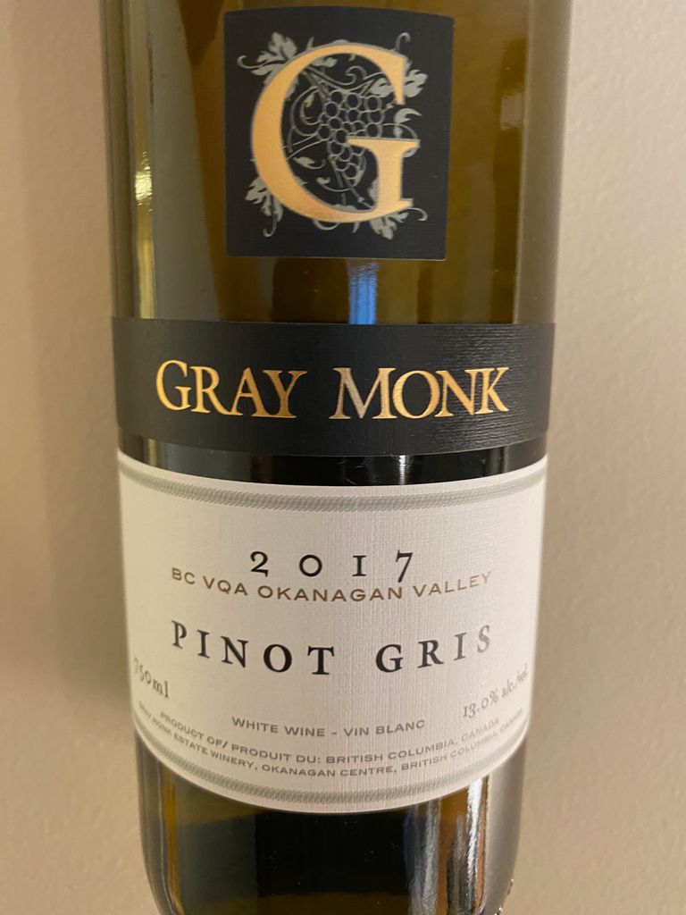 2017 Gray Monk Estate Winery Pinot Gris, Canada, British Columbia ...