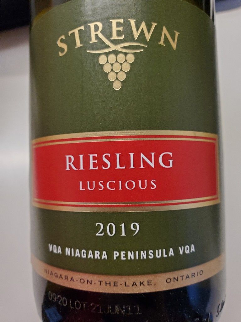2019 Strewn Riesling Luscious, Canada, Ontario, Niagara Peninsula ...