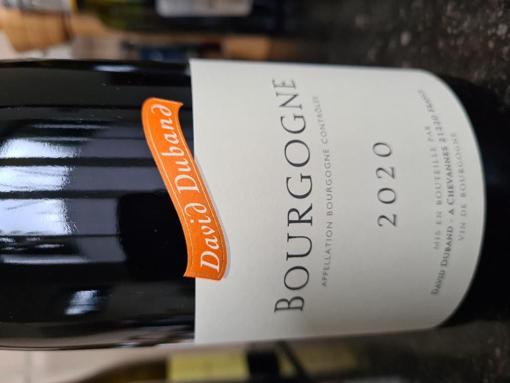 2020 David Duband Bourgogne Blanc, France, Burgundy, Bourgogne Blanc ...