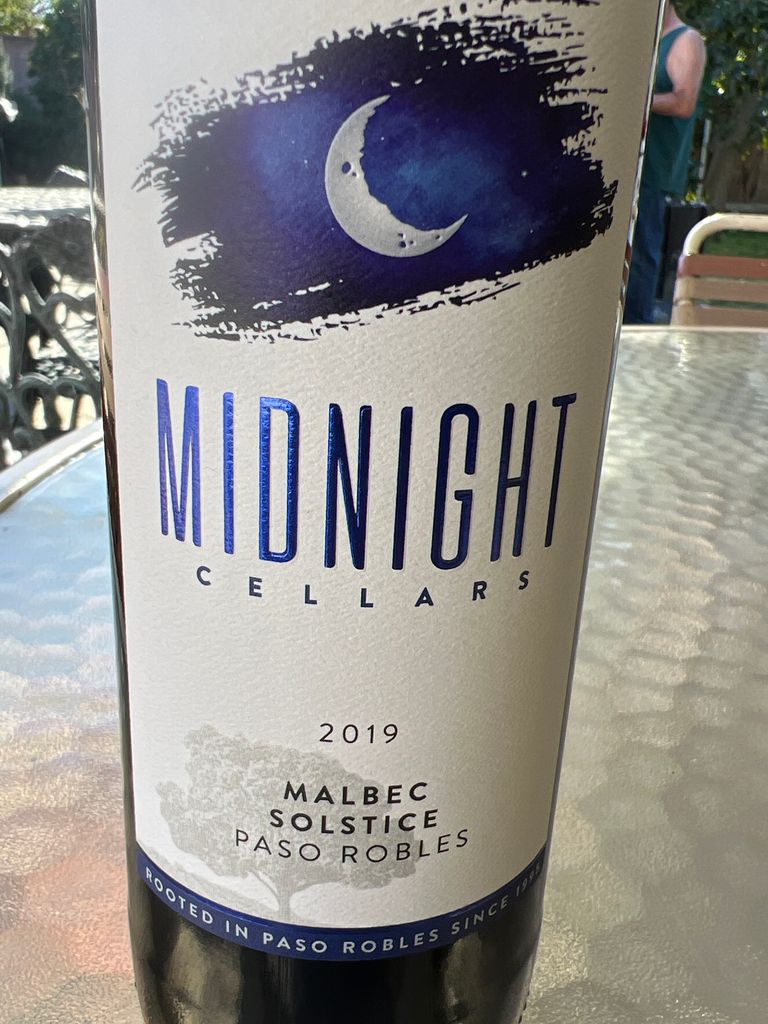 2020 Midnight Cellars Malbec Solstice, USA, California, Central Coast ...