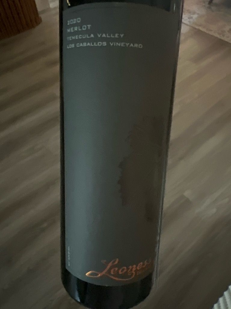 2020 Leoness Cellars Merlot Los Caballos Vineyard, USA, California ...