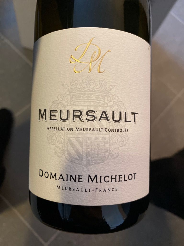 2019 Domaine Michelot Meursault, France, Burgundy, Côte de Beaune ...