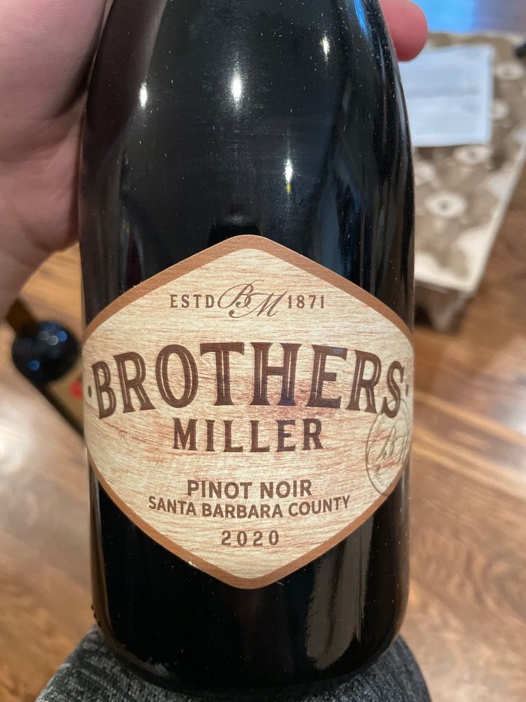 2020 Brothers Miller Pinot Noir, USA, California, Central Coast, Santa ...