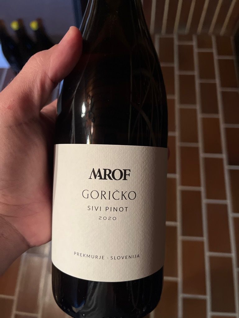 2020 Marof Sivi Pinot Breg, Slovenia, Podravje, Prekmurske Gorice ...