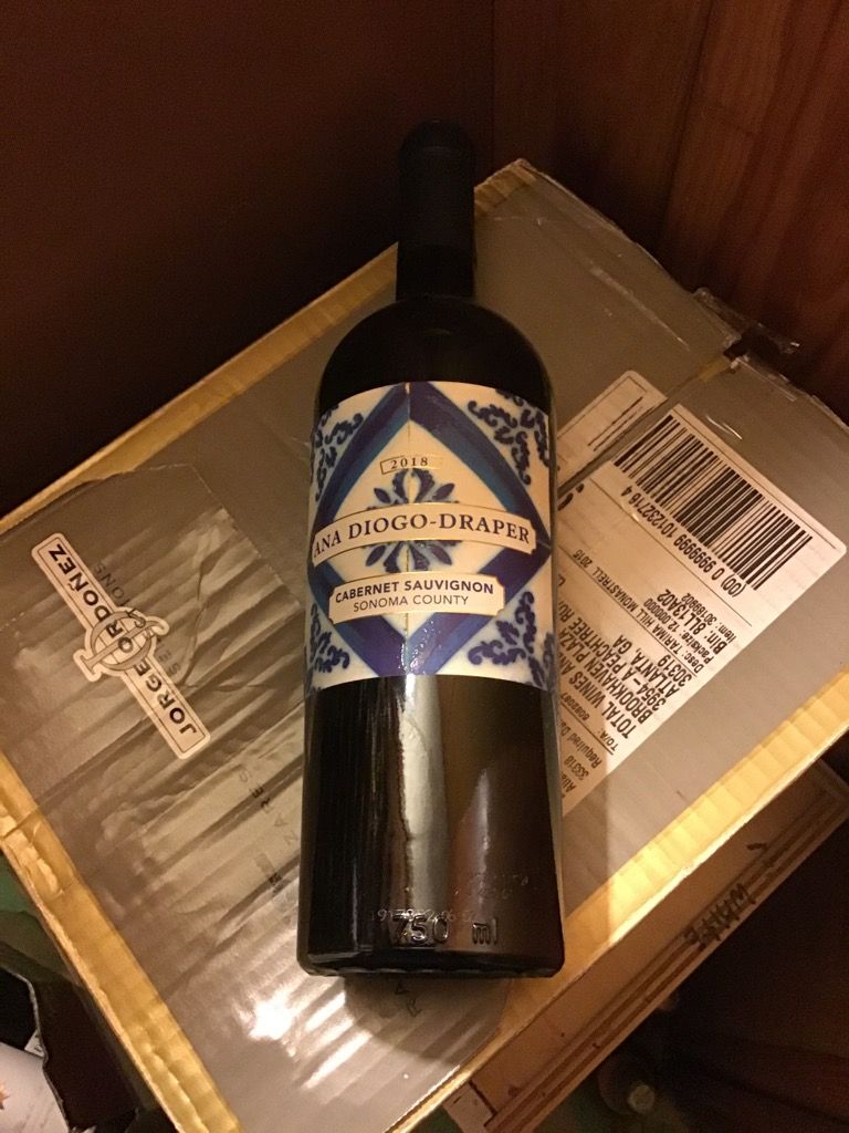 2018 Ana Diogo-Draper Cabernet Sauvignon, USA, California, Sonoma ...