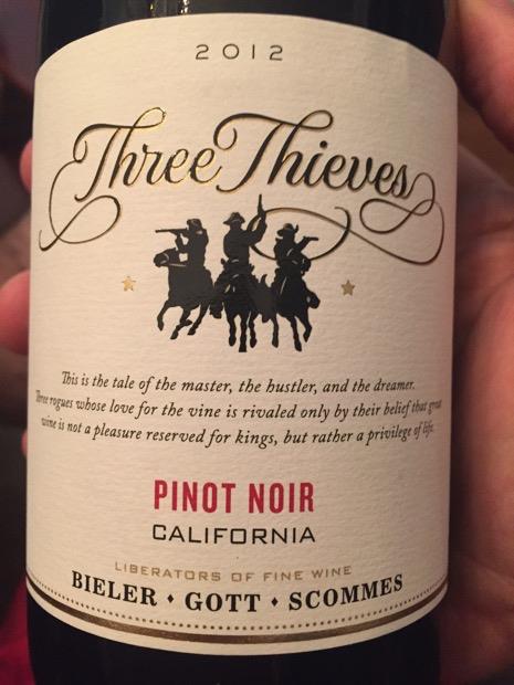 2012 Three Thieves Pinot Noir, USA, California - CellarTracker