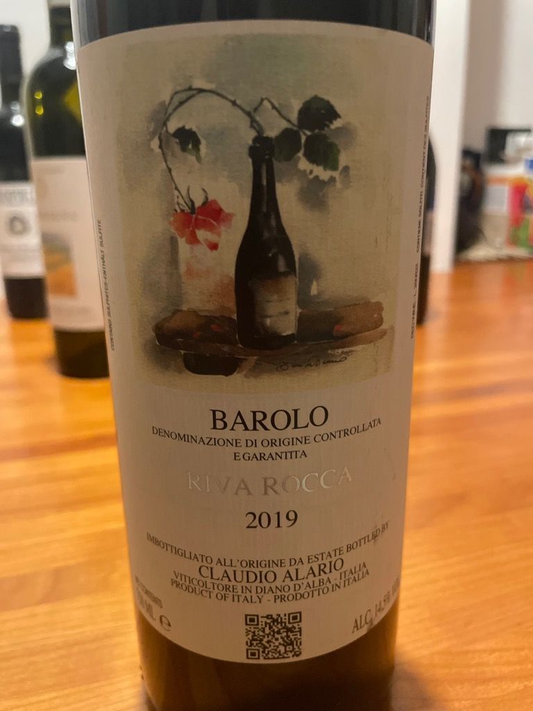 2019 Claudio Alario Barolo Riva Rocca, Italy, Piedmont, Langhe, Barolo ...