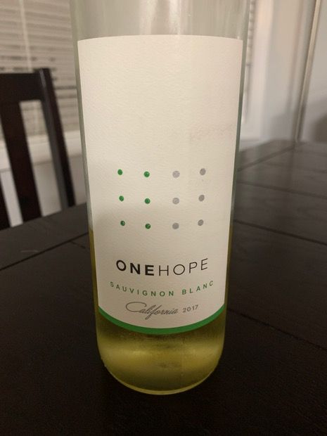 2017 One Hope Sauvignon Blanc, USA, California - CellarTracker