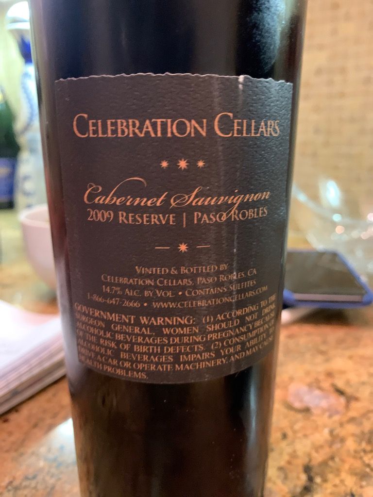 2009 Miramonte Winery Merlot Celebration Cellars Reserve, USA ...