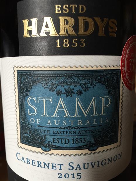 2015 Hardys Cabernet Sauvignon Stamp of Australia, Australia, South ...