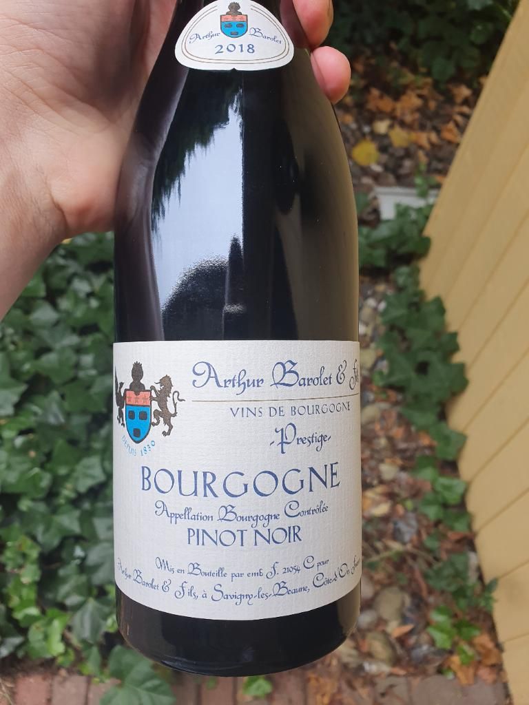 2018 Arthur Barolet et Fils Bourgogne Prestige, France, Burgundy ...