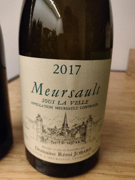 2017 Domaine Rémi Jobard Meursault Sous La Velle, France, Burgundy ...