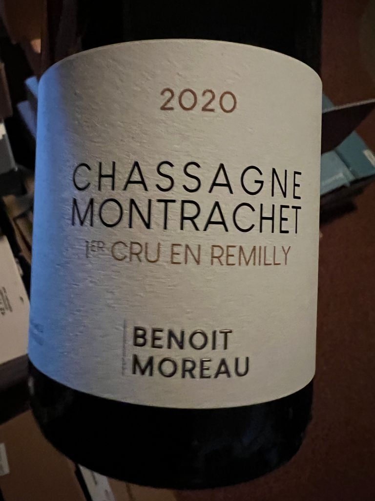2020 Benoit Moreau Chassagne-Montrachet 1er Cru En Remilly, France ...